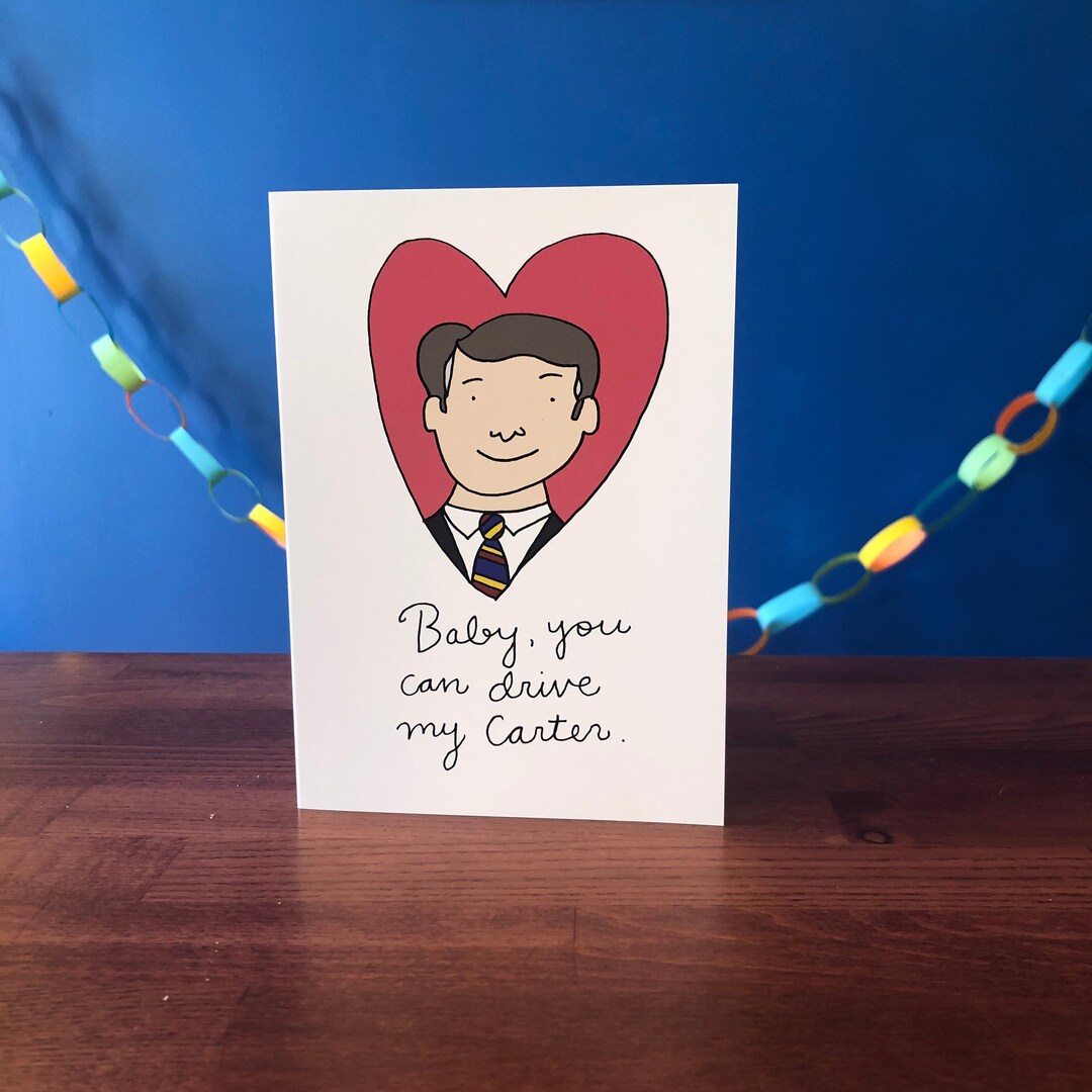 Jimmy Carter Presidents' Day/ Valentine's Day Greeting Card 5 X 7, With ...
