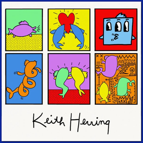 Keith Herring Wall Art - Etsy