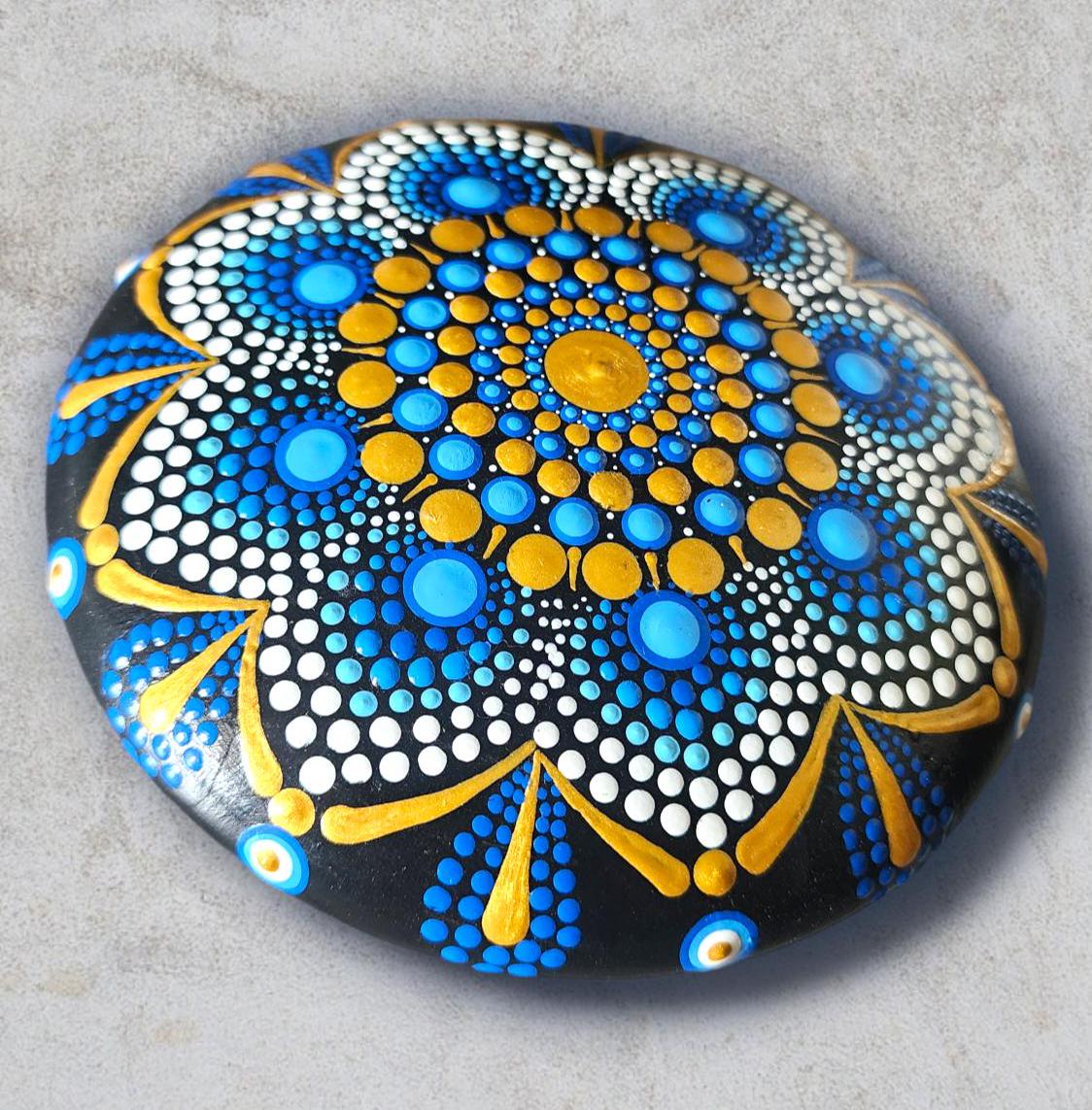 Mandala Stone - Etsy