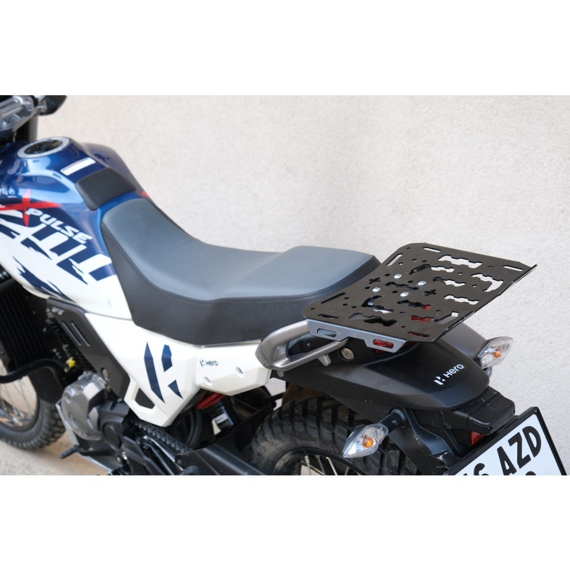 Moto Luggage Rack Universal Motorcycle Trunk Frame Plate Bracket Rear ...