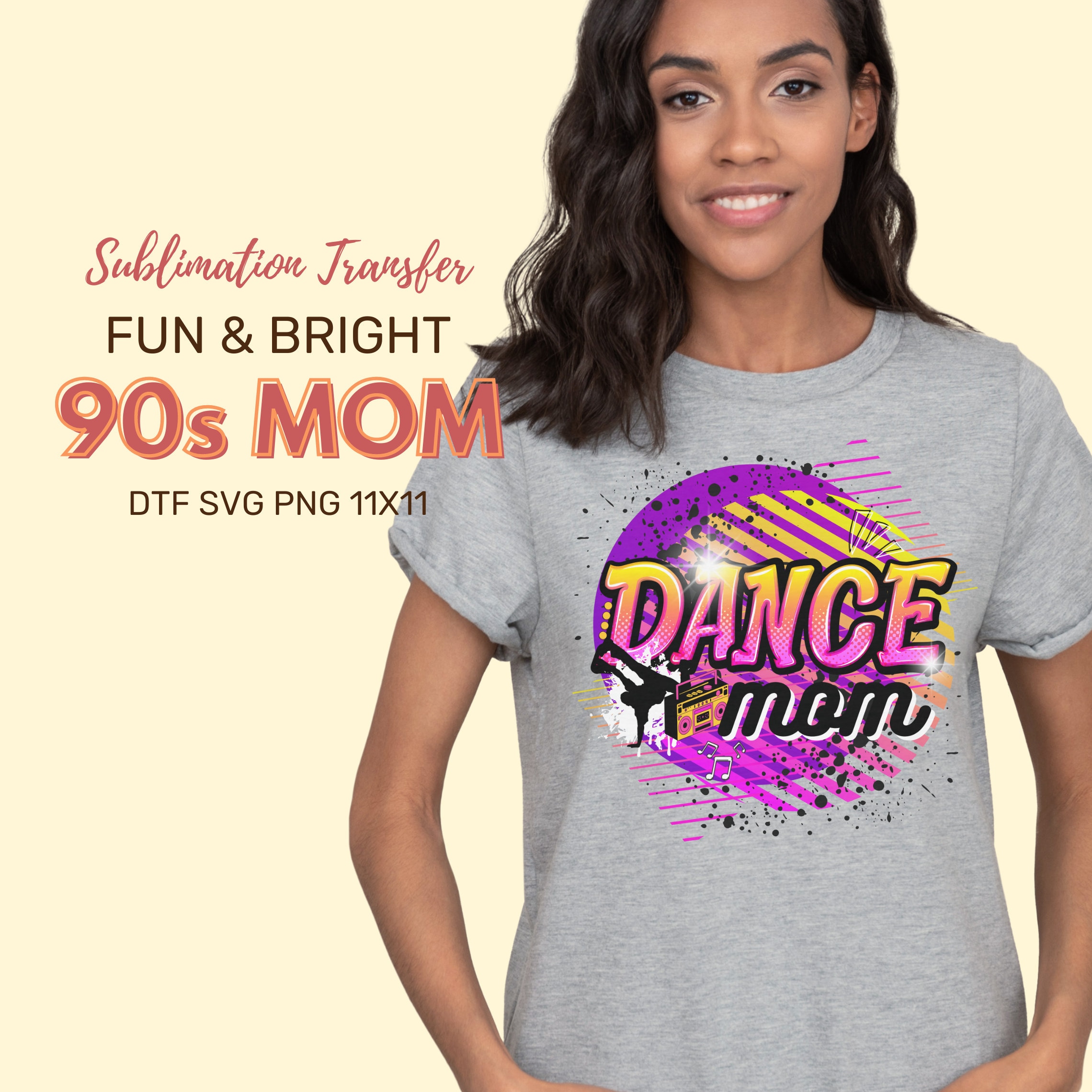 90s Dance Mom Sublimation DTF File SVG PNG - Etsy