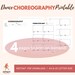 Choreography Bundle Dance Formations Map for Dance Teacher Dance Studio ...