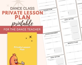 Ballet Teacher Lesson Plan Bundle, Digital Dance Lesson Plan Template ...