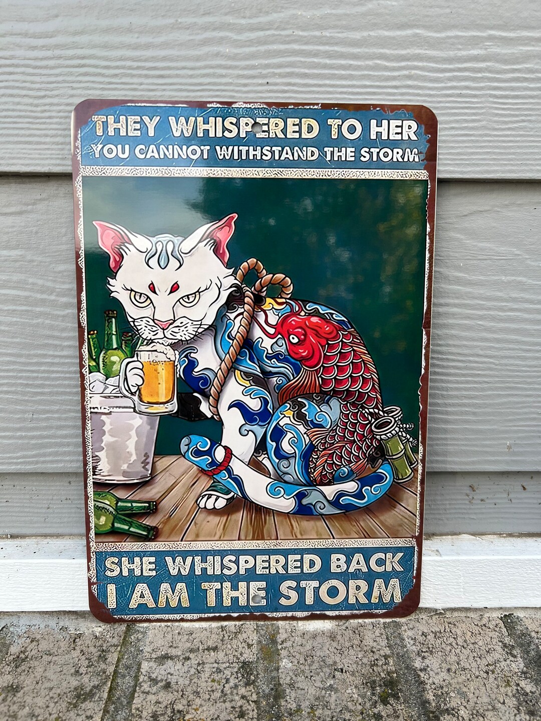 They Whispered to Her Retro Metal Aluminum Tin Sign Vintage 8x12 Inch ...