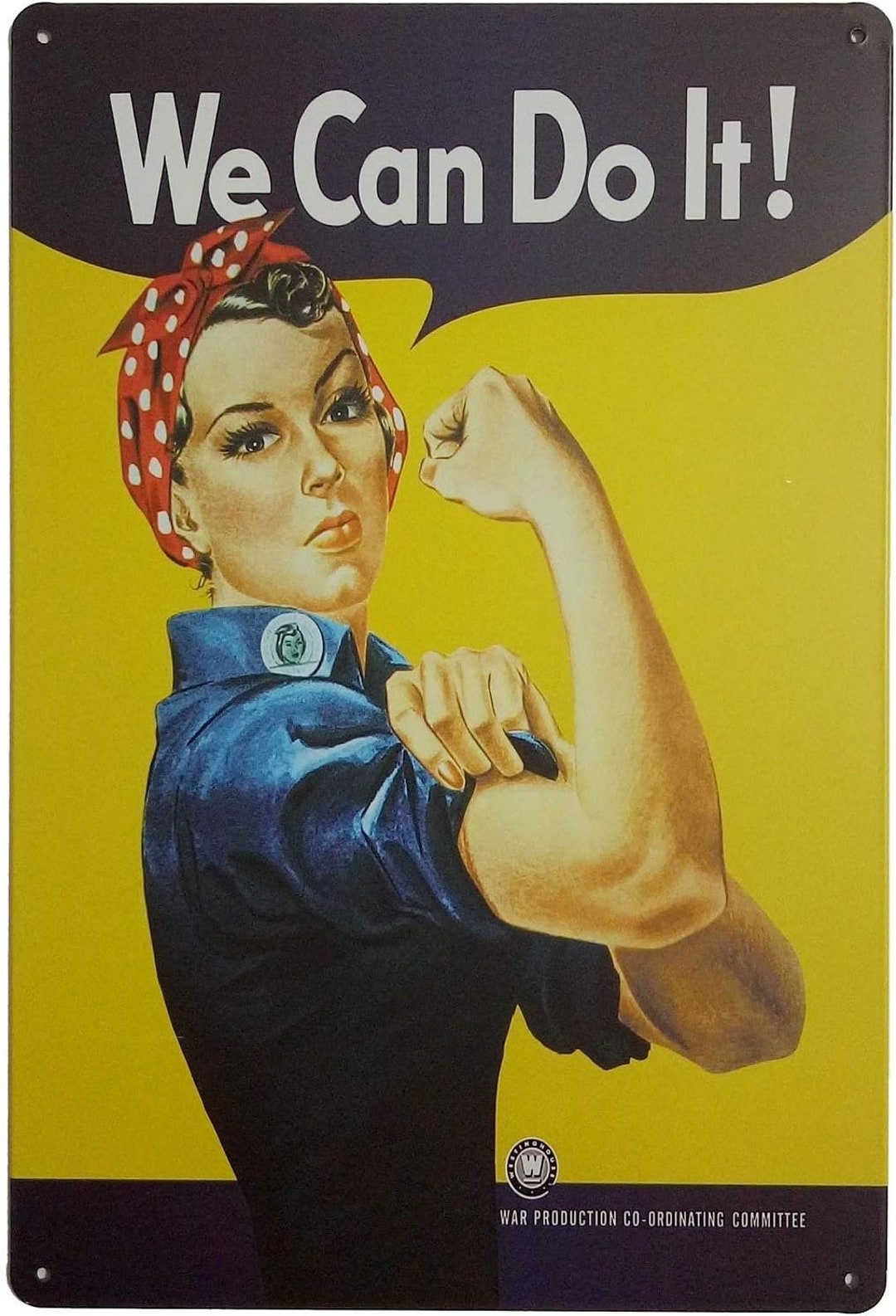 We Can Do It! Metal Aluminum Tin Sign Vintage - Etsy