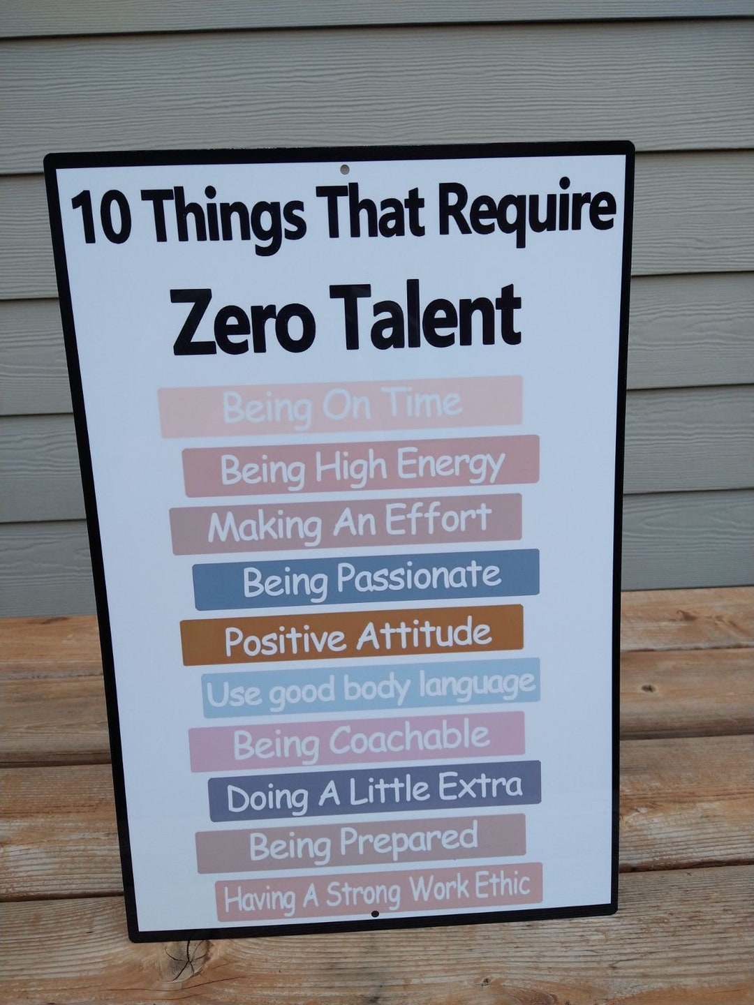 10 Things That Require Zero Talent Retro Metal Aluminum Tin Sign ...