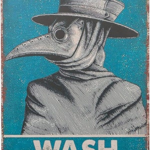Wash Your Hands Retro Metal Aluminum Tin Sign Vintage - Etsy