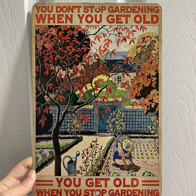 Old Garden Sign - Etsy