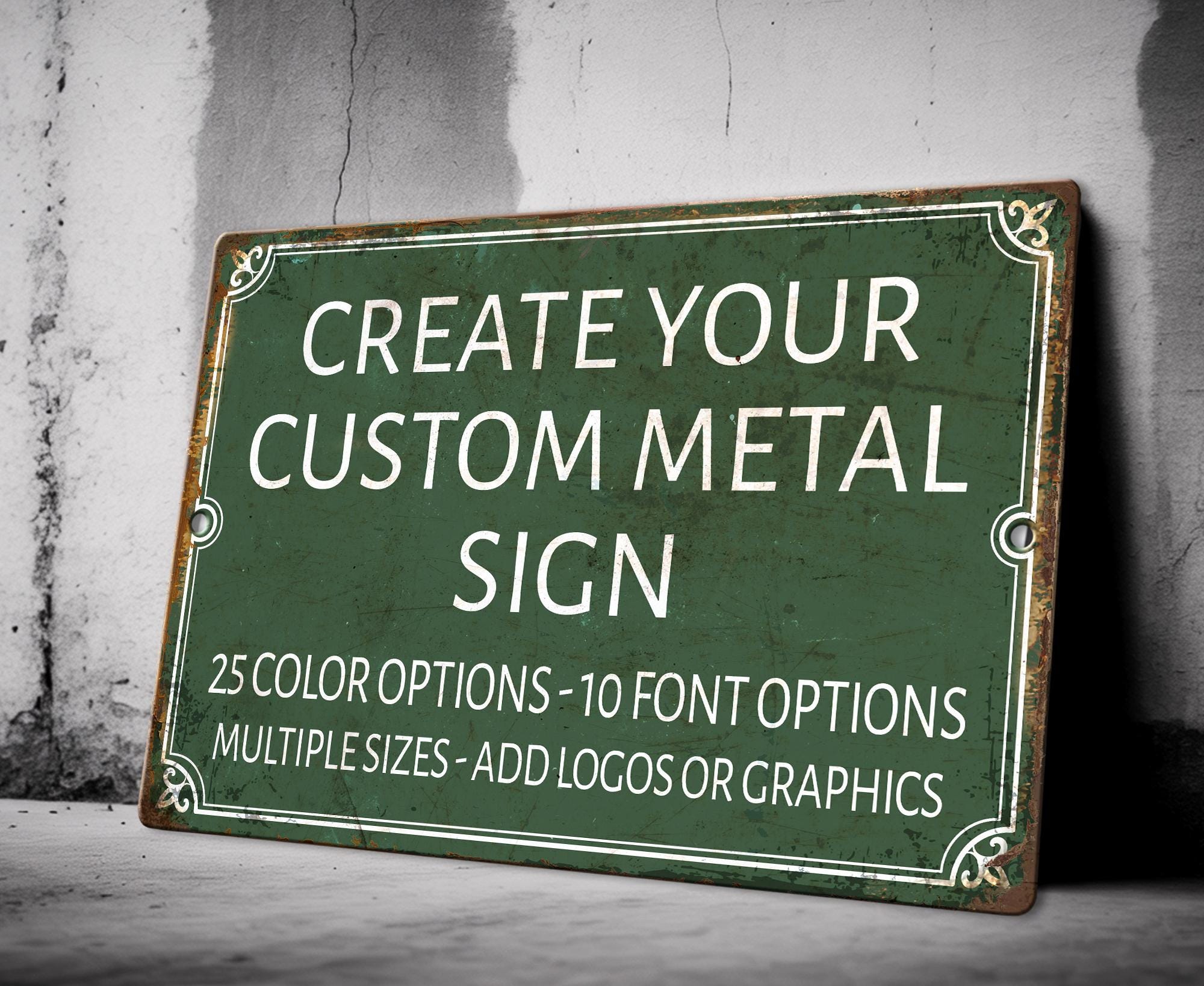 Custom Sign for Wall, Custom Metal Sign, Metal Street Sign, Make Your ...