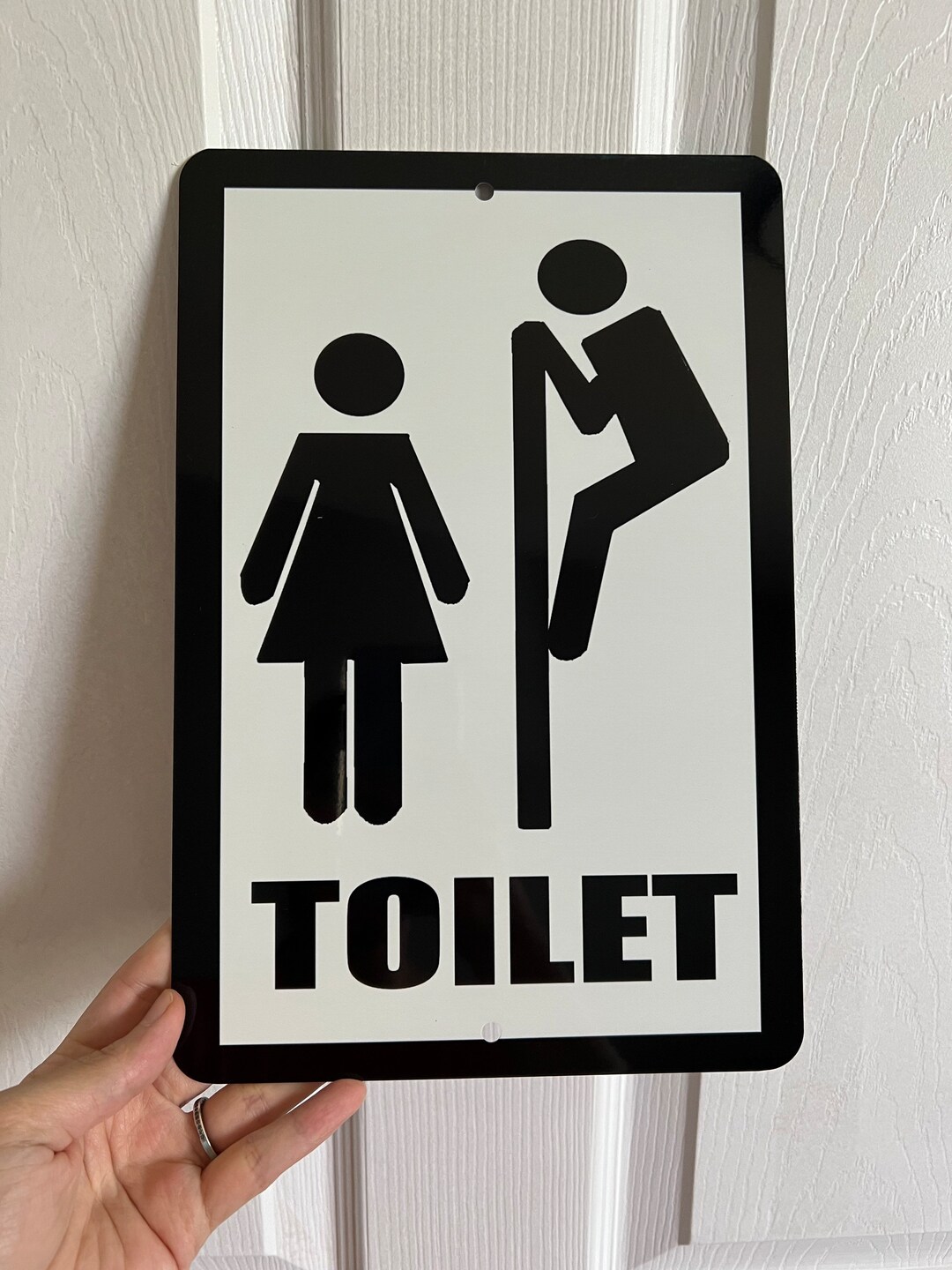 Toilet Retro Metal Aluminum Tin Sign Vintage 8x12 Inch - Etsy