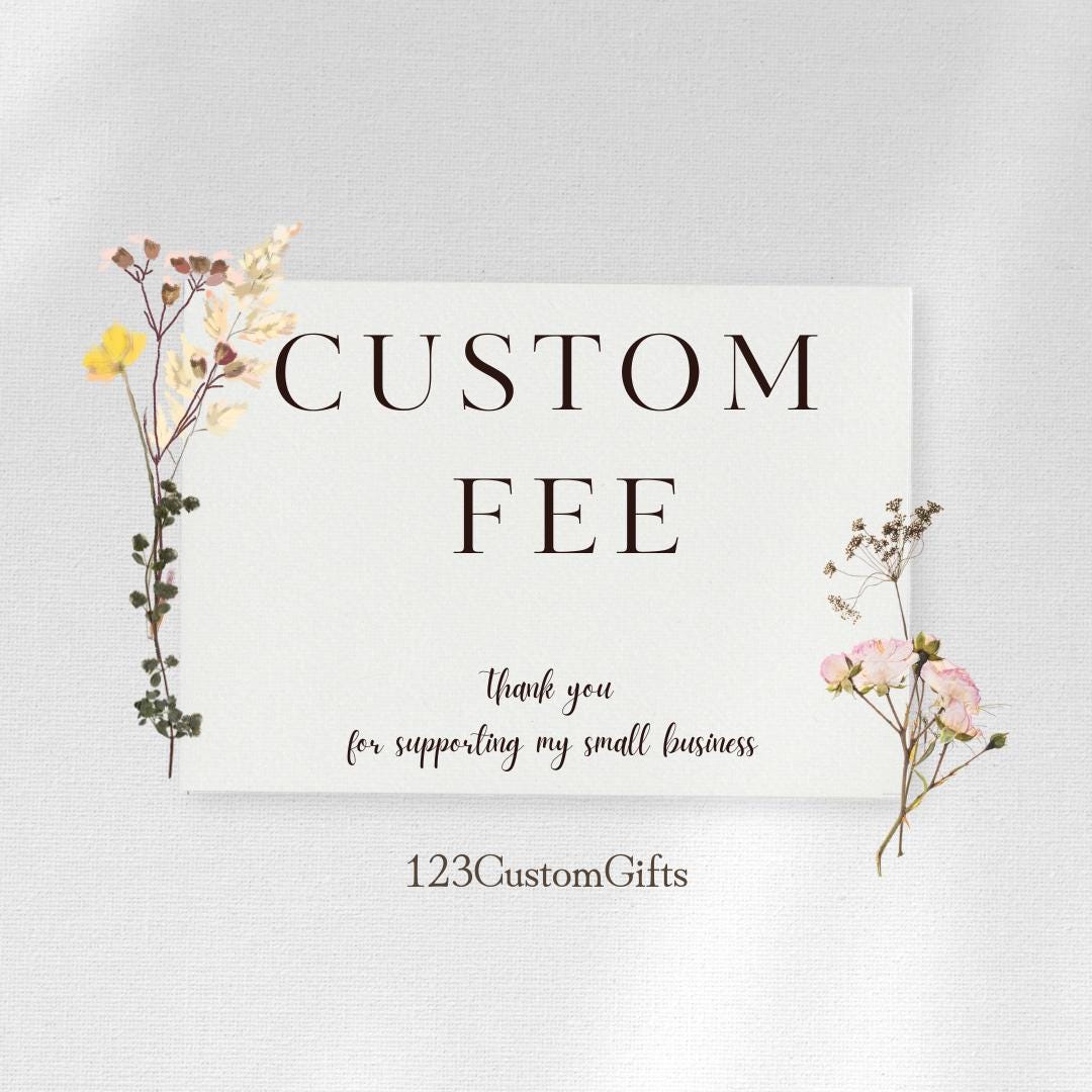 CUSTOM FEE - 75 - Etsy