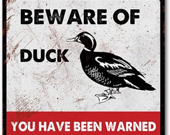 Vintage Style Warning Funny Metal Tin Sign for Garage Decor Beware of ...