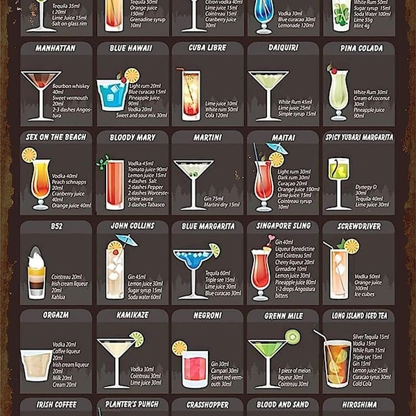 Vintage Cocktail Sign - Etsy