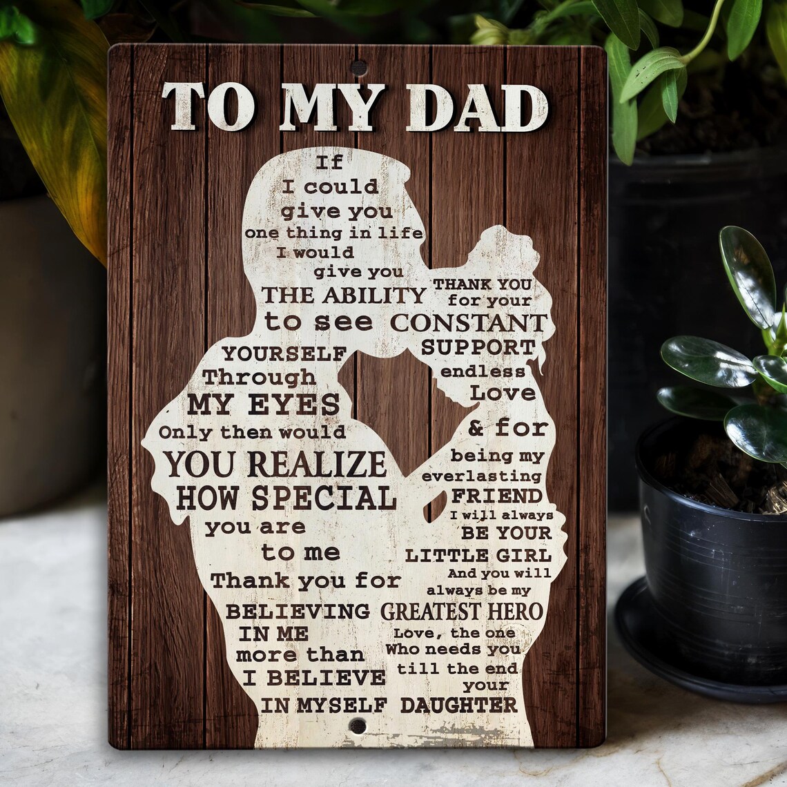 To My Dad Retro Metal Aluminum Tin Sign Vintage - Etsy