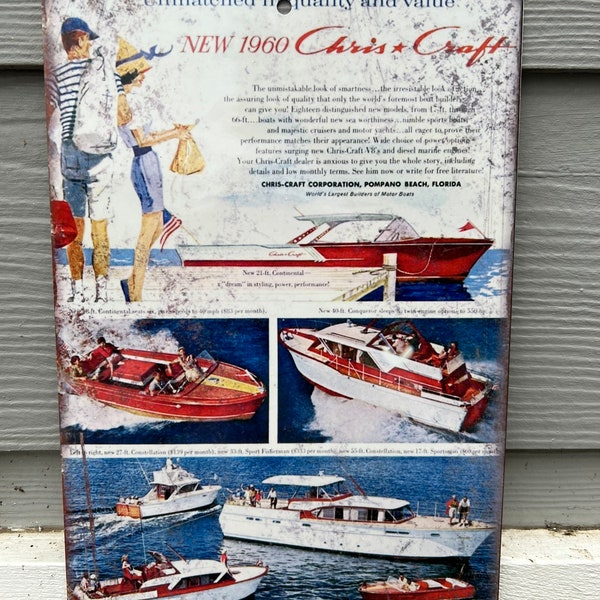 Chris Craft Sign - Etsy
