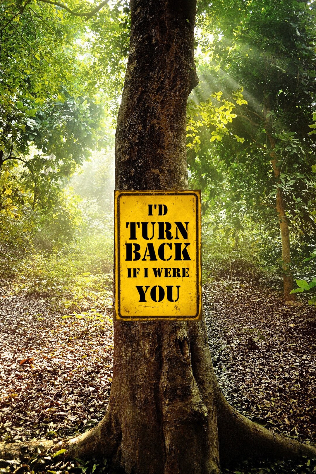 I Would Turn Back If I Were You Retro Metal Aluminum Tin Sign Vintage ...