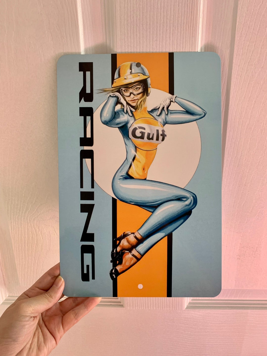 Racing Retro Metal Aluminum Tin Sign Vintage 8x12 Inch - Etsy