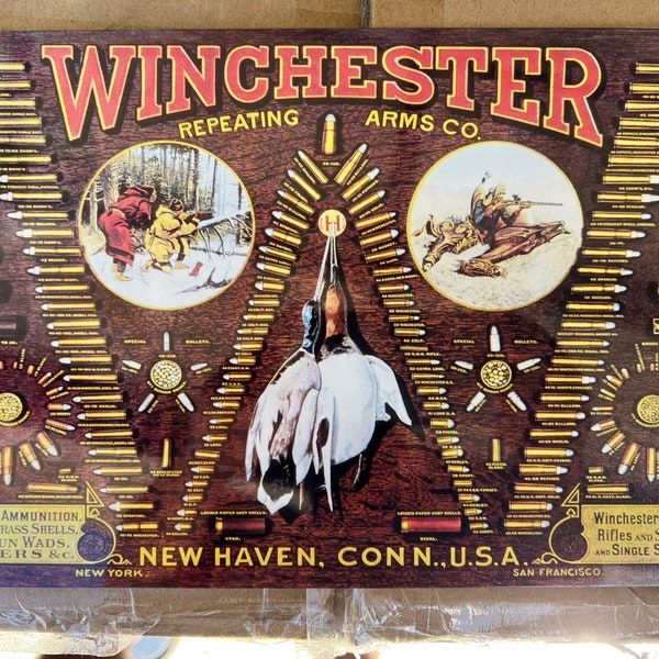 Winchester Tin Signs - Etsy