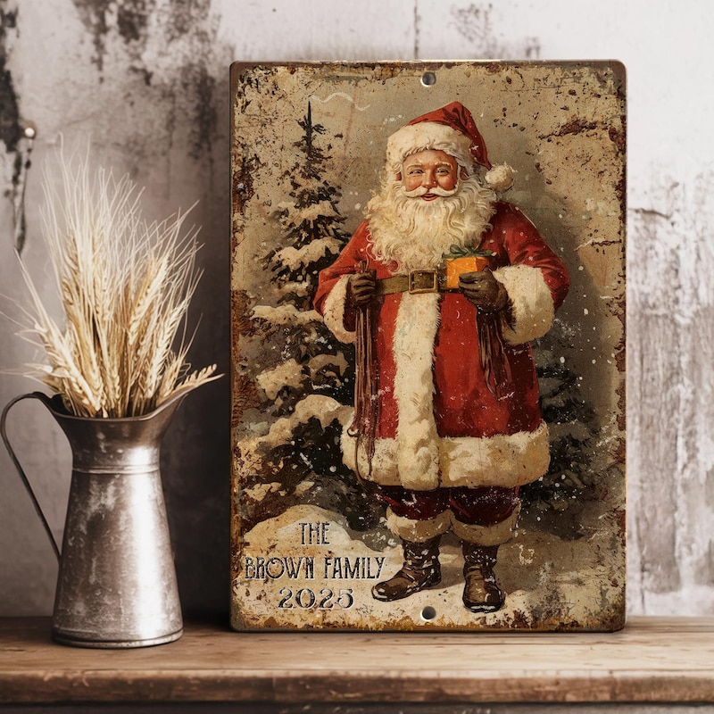 Primitive Santa Ornament - Etsy