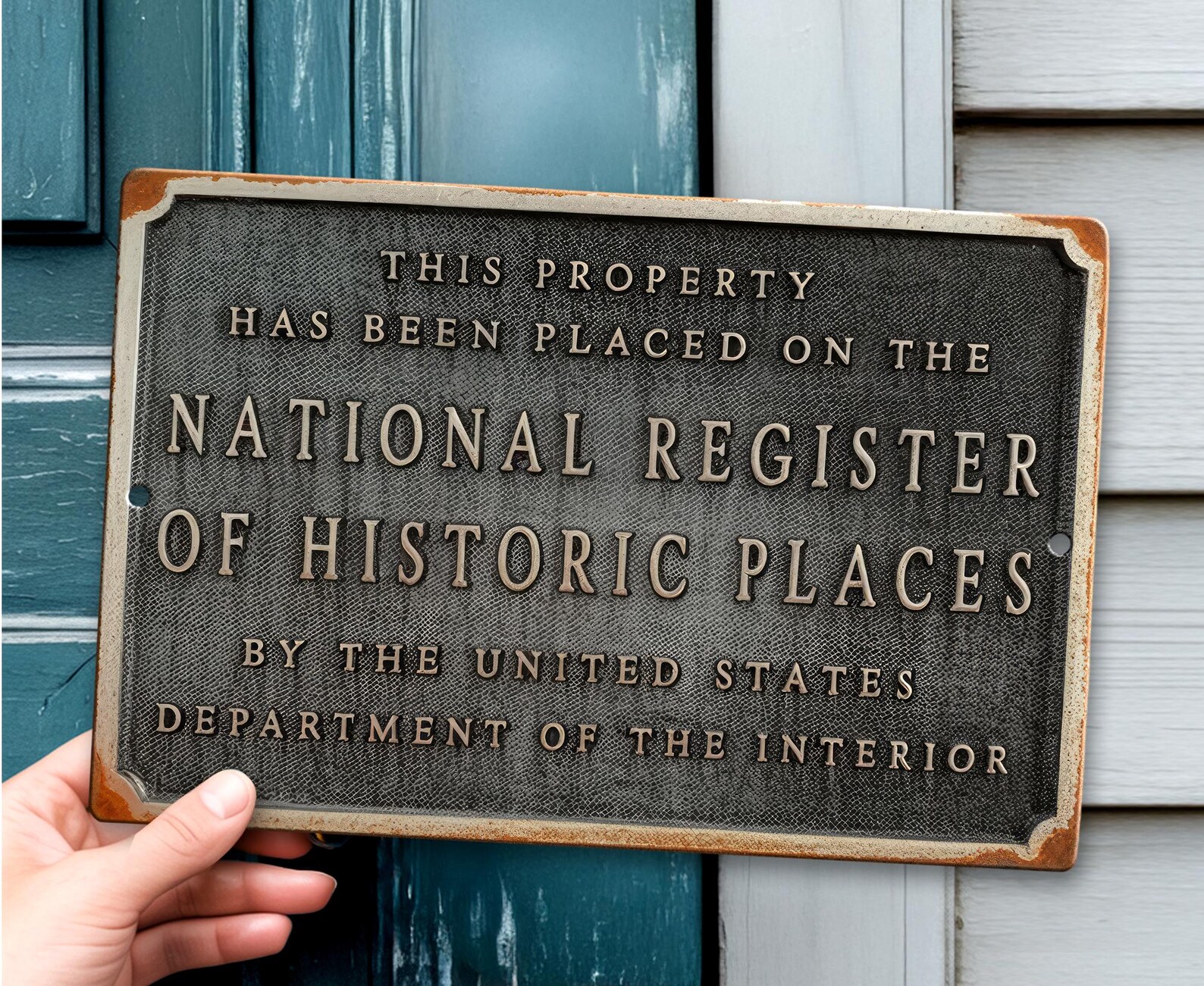 Personalized National Register Plaque for Your Historic Place Retro ...