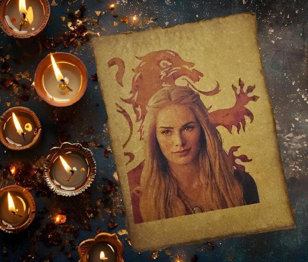 Cersei Lannister Scroll Art Game of Thrones Gift Wall Art Print ...