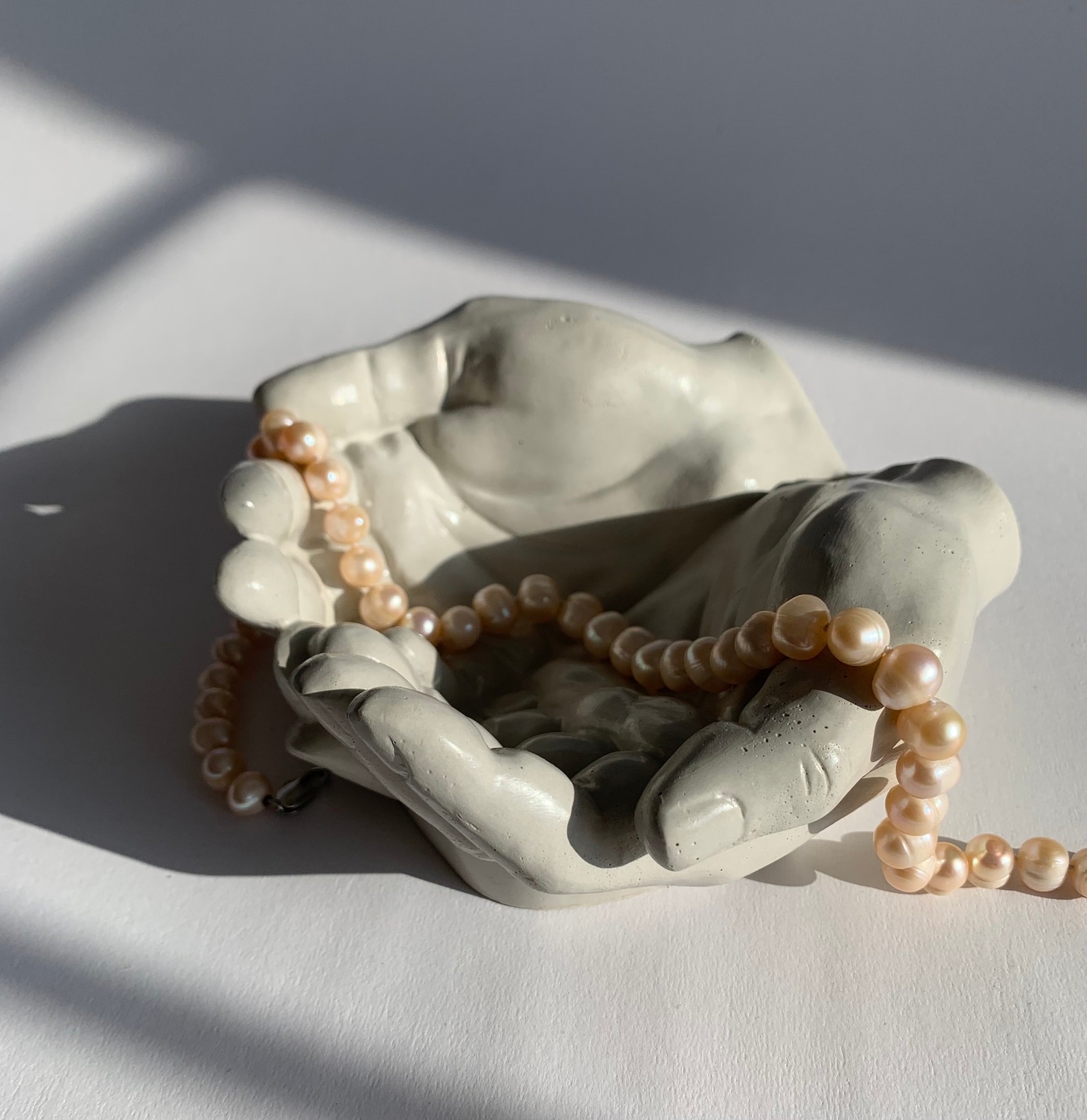 Cupped Hands Bowl | Stone Hands Bowl | Praying Hands Bowl | Trinket ...