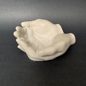Cupped Hands Bowl | Stone Hands Bowl | Praying Hands Bowl | Trinket ...