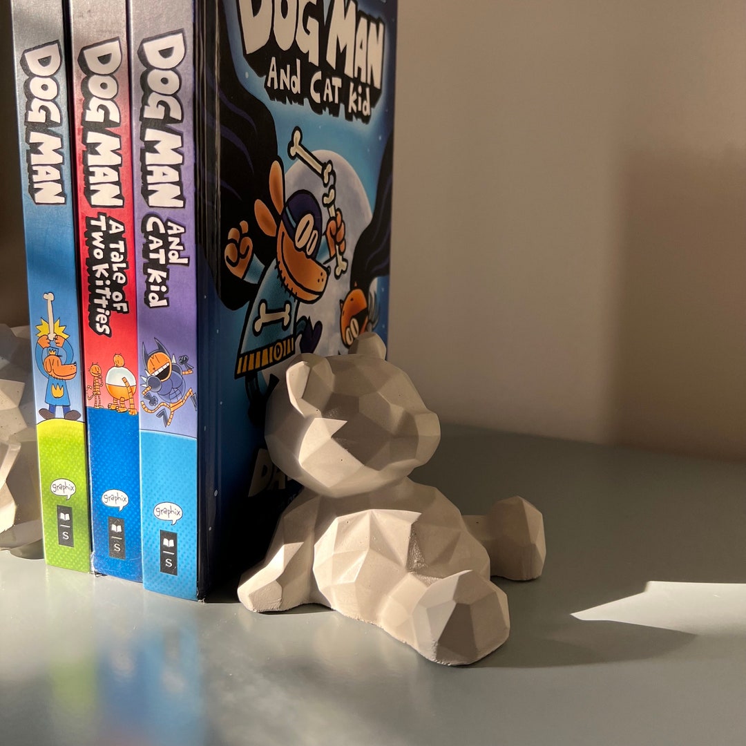 Concrete Teddy | Bookend | Nursery Decor | Kid Book End | Minimalist ...