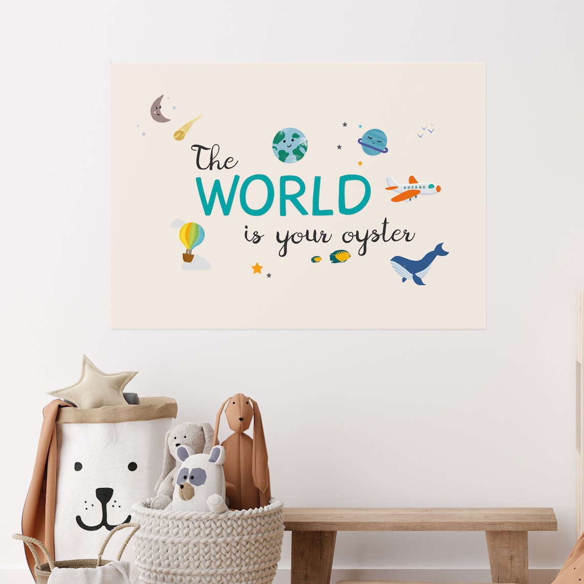 Set of 3 Educational Posters ~ World Map - the World is Your Oyster ...