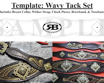 Template: Teardrop Inlay Tack Set - Etsy