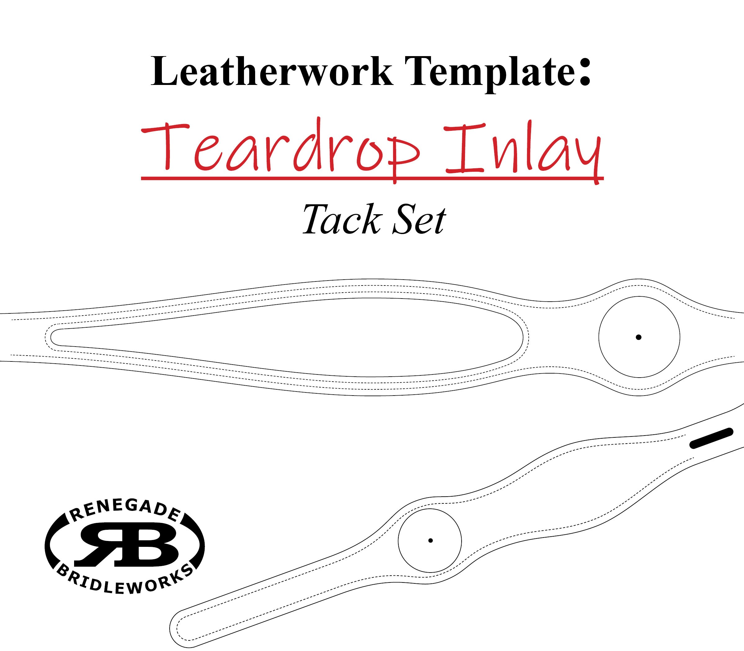 Template: Teardrop Inlay Tack Set - Etsy