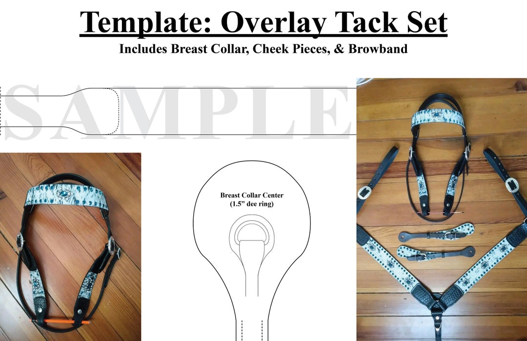Template: Overlay Leather Tack Set - Etsy