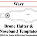Pattern Pack: 7 Bronc Halter & Noseband Templates for Leatherwork - Etsy