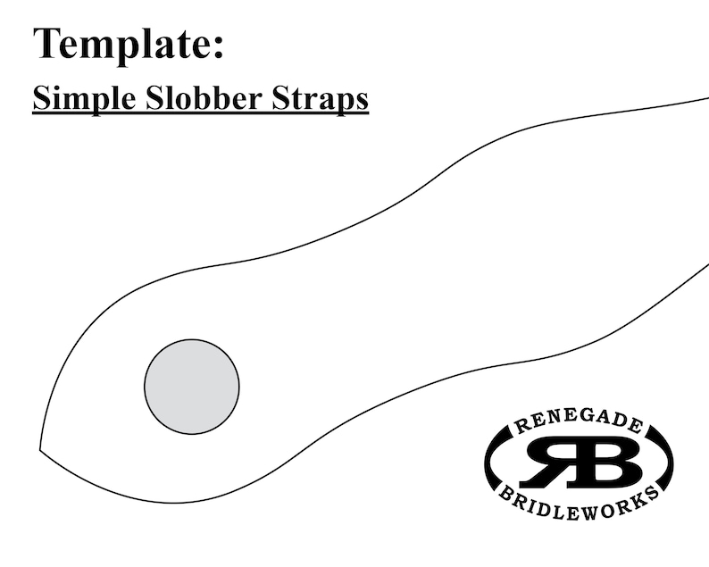 Template: Simple Leather Slobber Straps - Etsy
