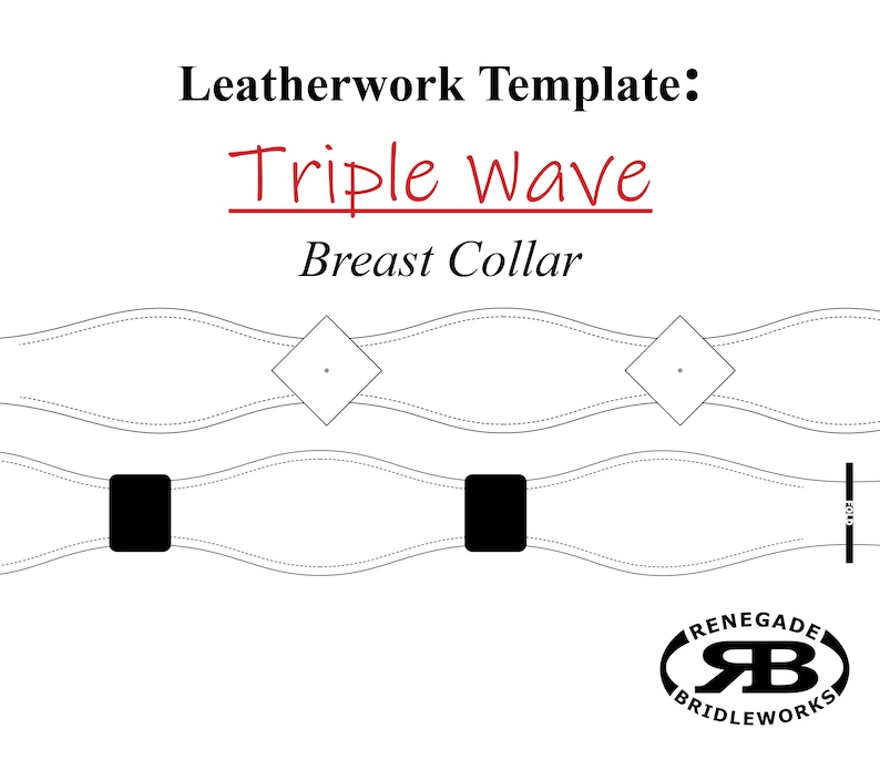 Template: Triple Wave Breast Collar - Etsy