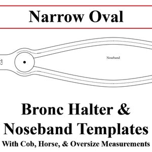Pattern Pack: 7 Bronc Halter & Noseband Templates for Leatherwork - Etsy