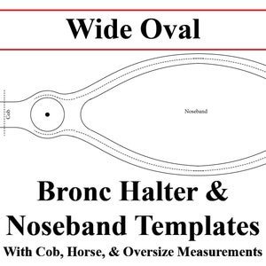 Pattern Pack: 7 Bronc Halter & Noseband Templates for Leatherwork - Etsy