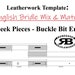 Pattern Pack: 7 Bronc Halter & Noseband Templates for Leatherwork - Etsy