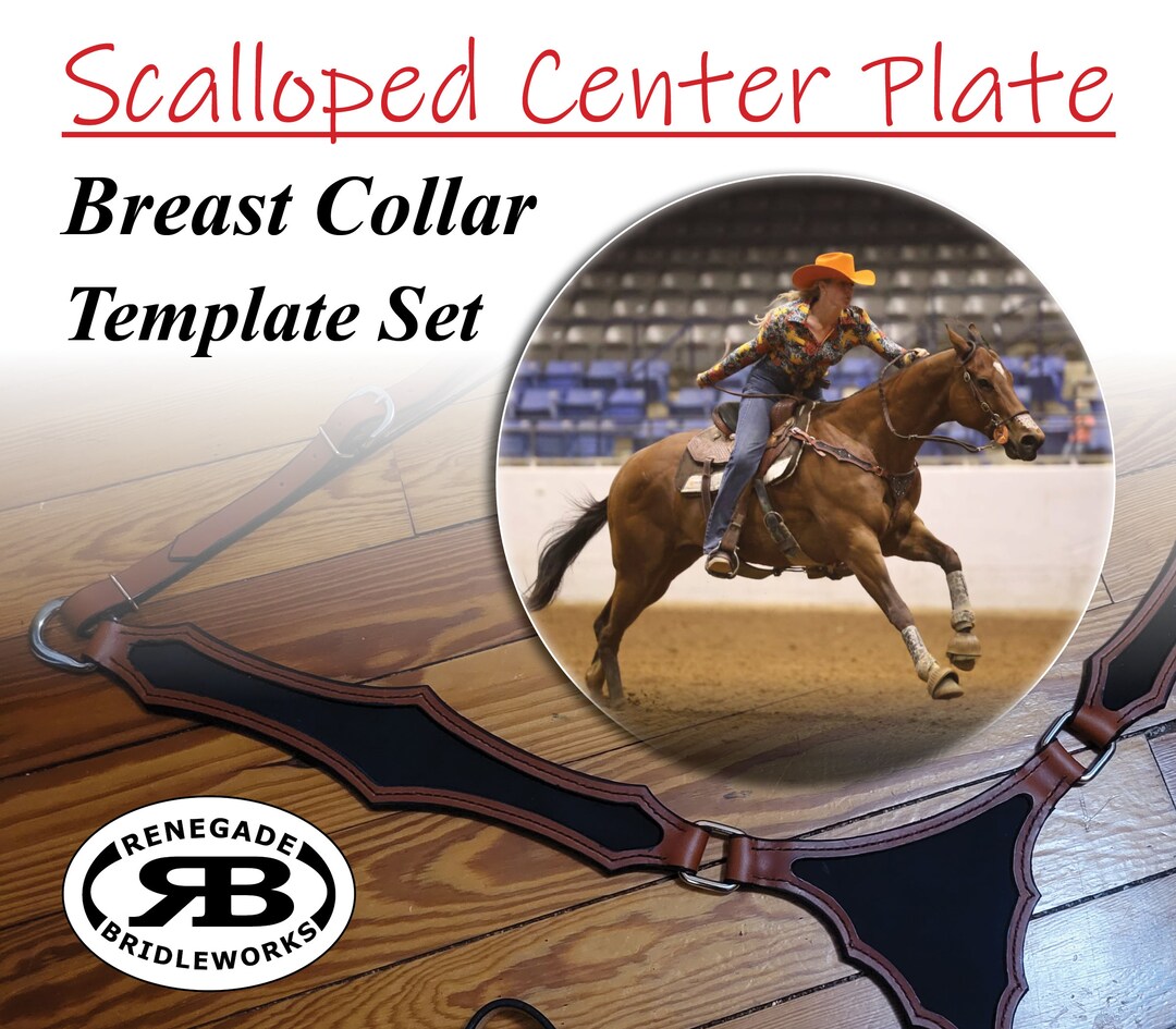 Template: Scalloped Center Plate Breast Collar - Etsy