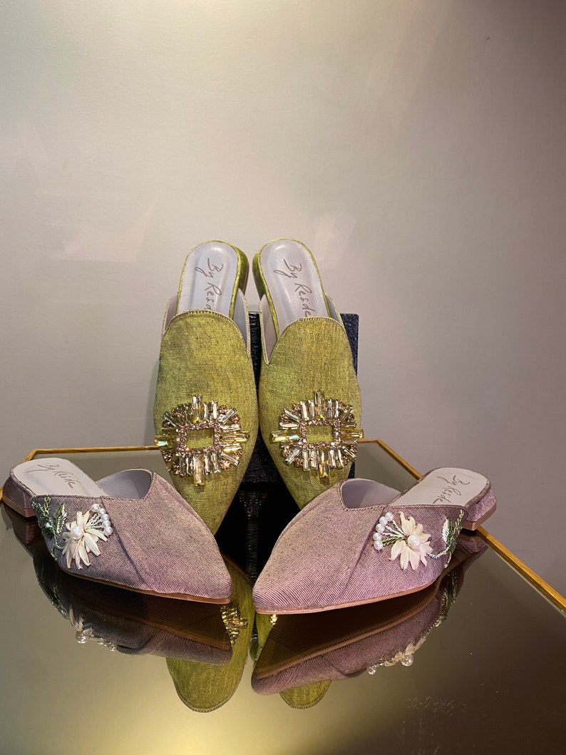 Silk Handwoven Fabrik Handmade Slippers Shoe, Made in Istanbul, Every ...