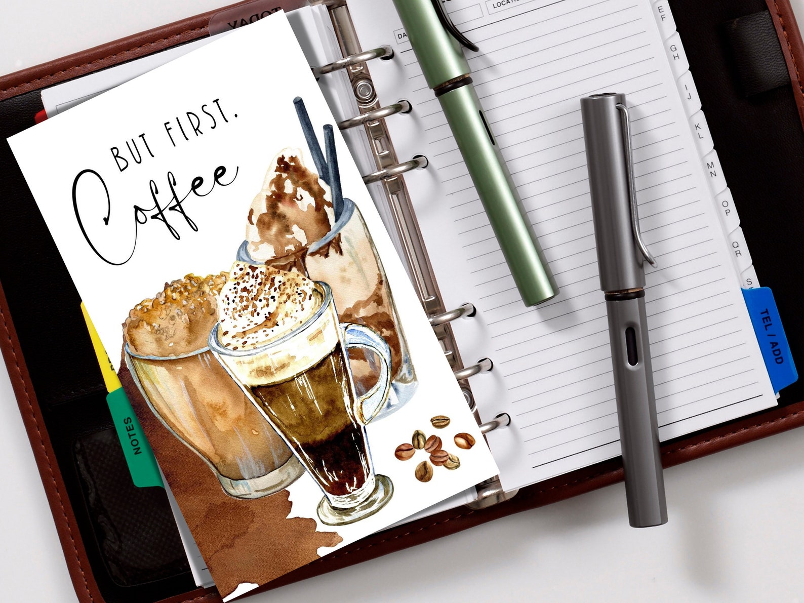 Planner Dashboard Printable Planner Dashboard Coffee - Etsy