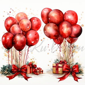 Christmas Teddy Bear, Balloon Frame and Border Clipart 12 High-quality ...