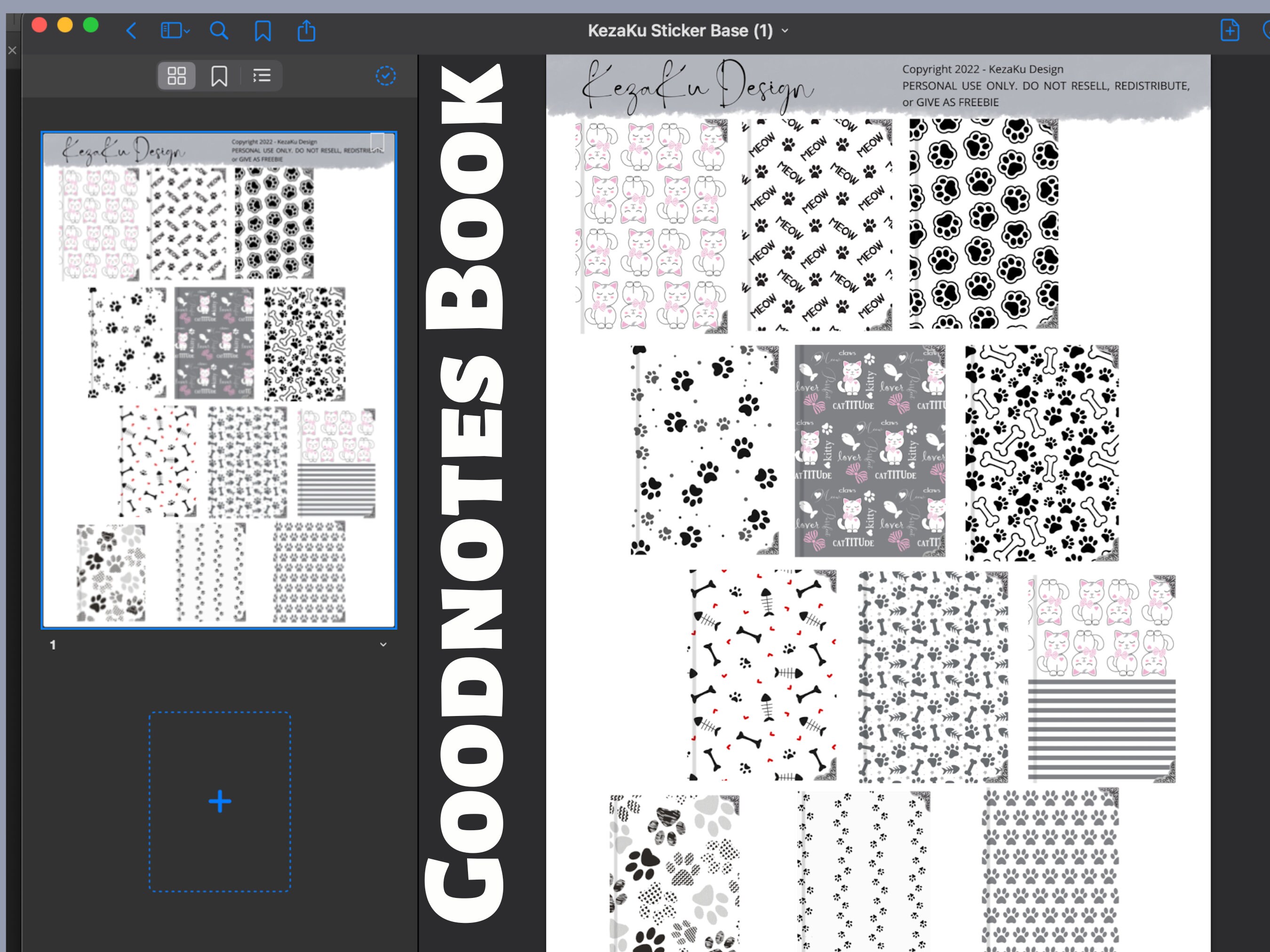 Cat Digital Planner Covers Goodnotes Covers Digital Notebook - Etsy