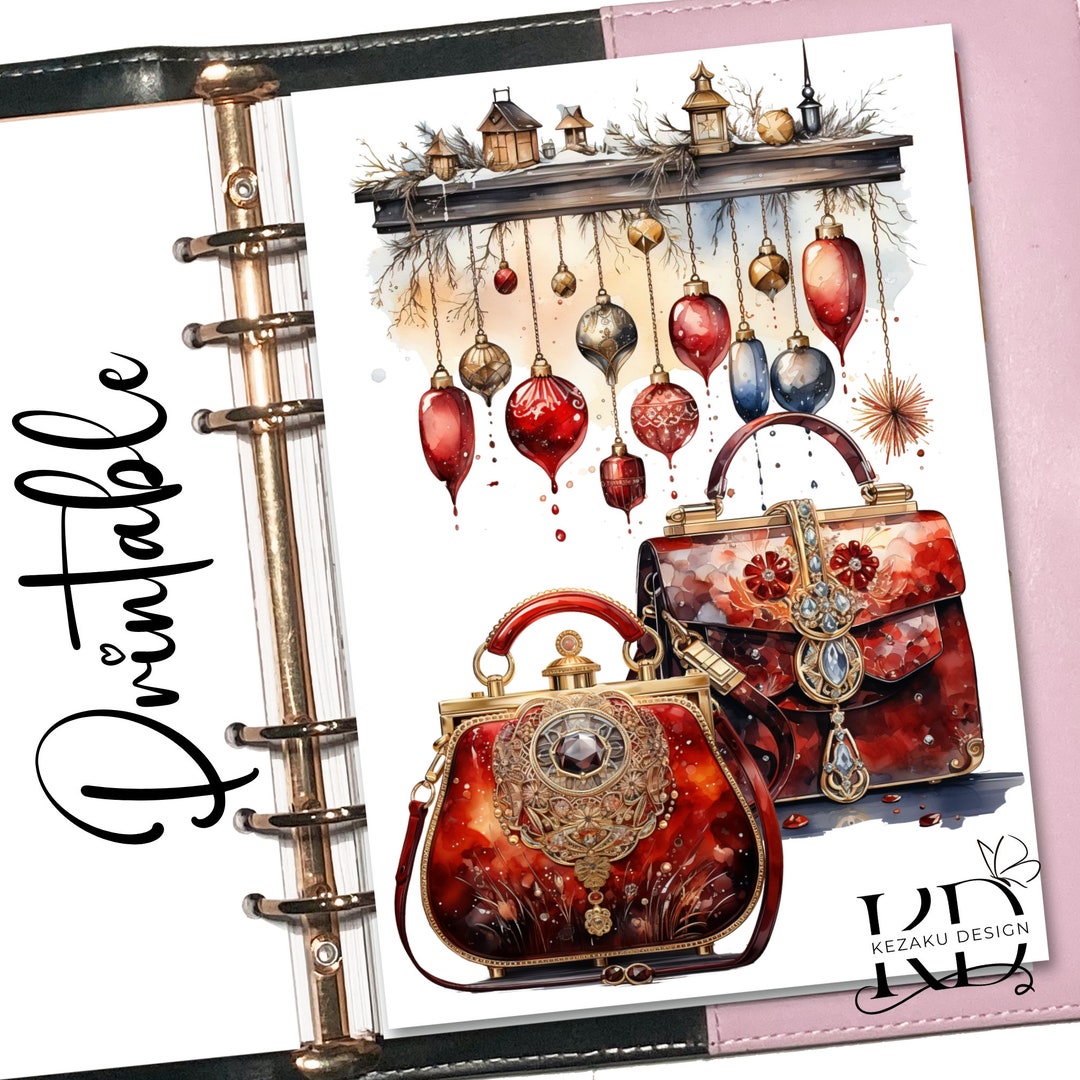 PRINTABLE Red Bags Dashboard, Printable Planner Dashboard, Book Dashboard, A5 Planner, Dashboard ...