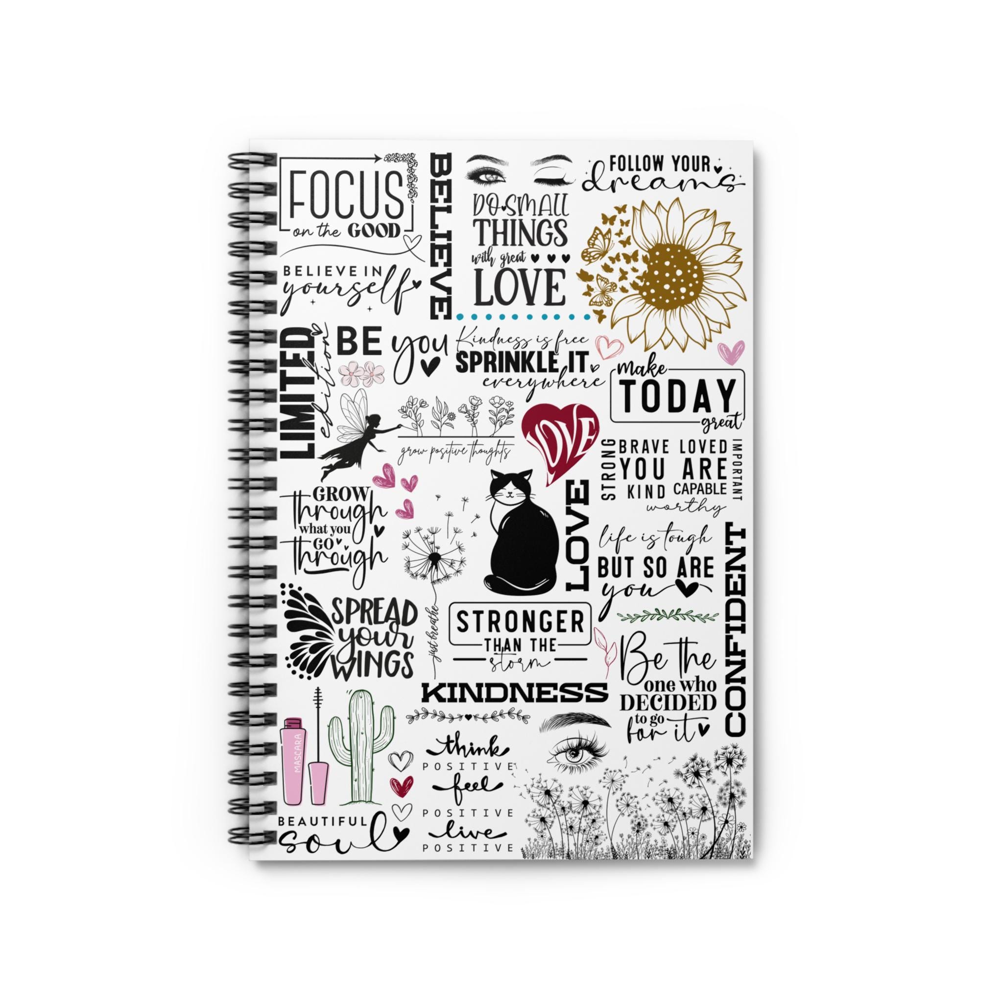 Positive Affirmations Notebook Cover Design-t2, Notebook Cover ...
