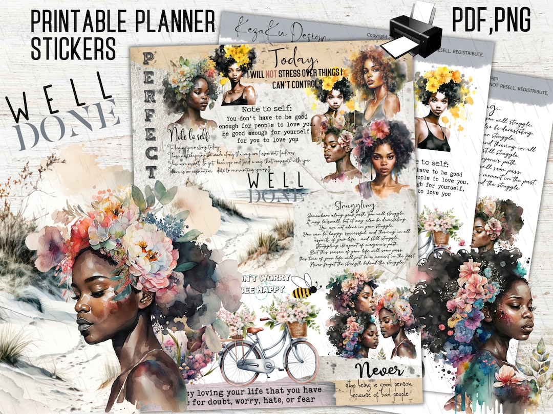 PRINTABLE Positive Quote Stickers, Motivational Stickers, Instant ...