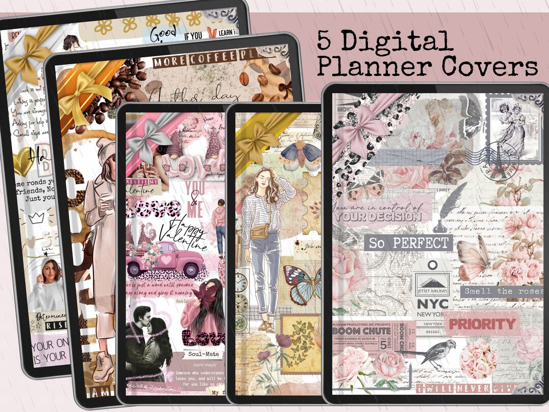 Positive Girl Digital Planner Covers, Goodnotes Covers, PRINTABLE ...