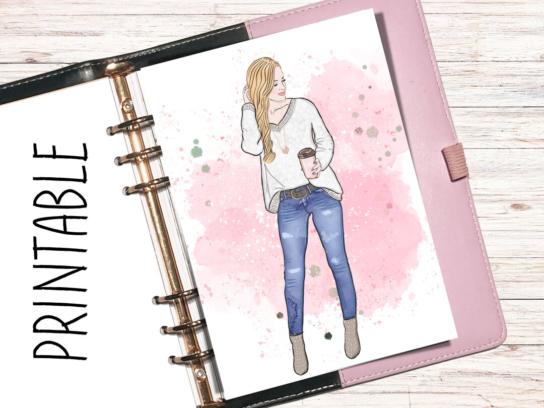 Girl Planner Dashboard, Printable Planner Dashboards, Girl Dashboard ...