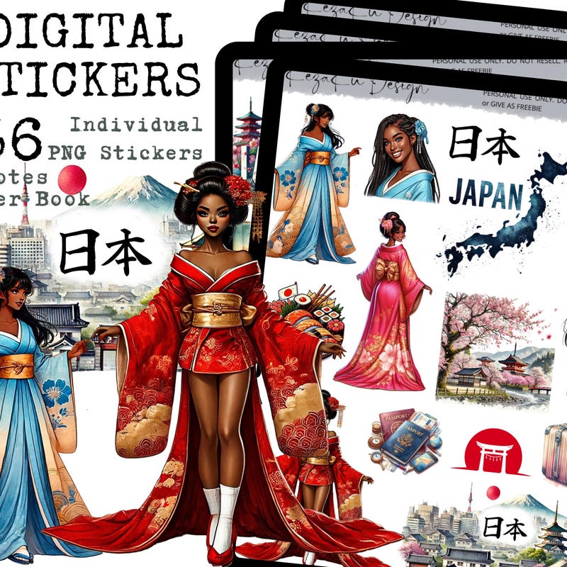 Japanese Stickers - Etsy