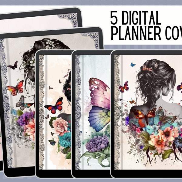 Flower Planner Cover Printable - Etsy